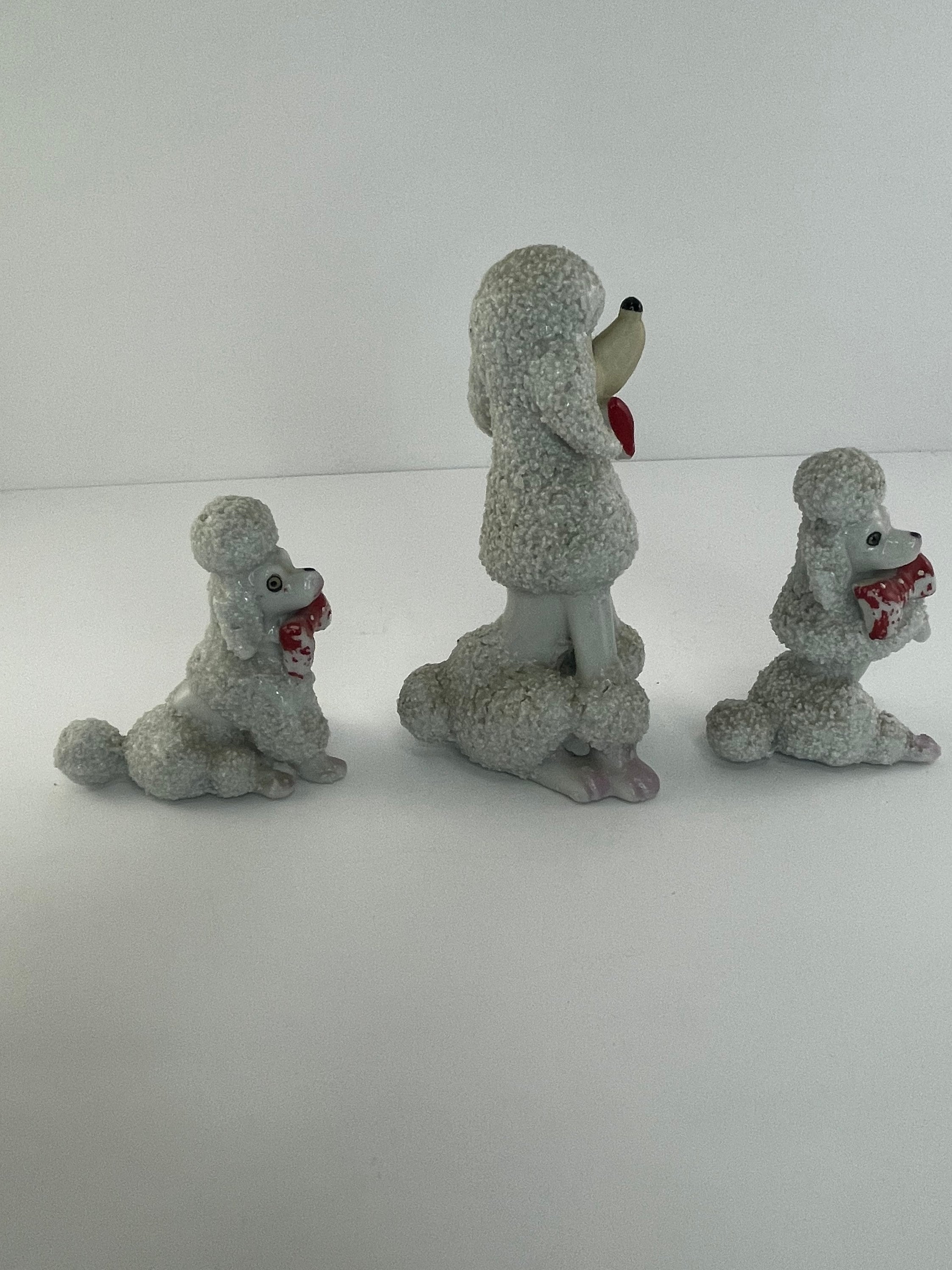 1950s Japanese Spaghetti Poodles Set of 3 White Porcelain - Etsy