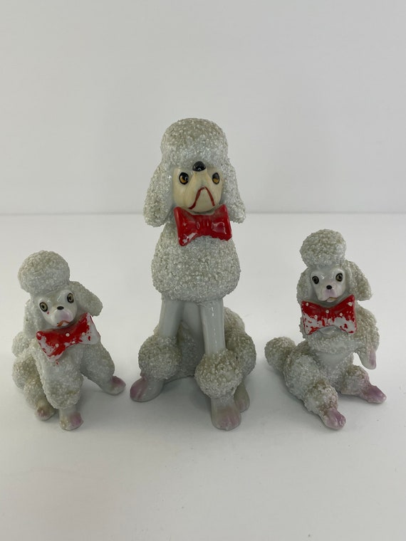 1950s Japanese Spaghetti Poodles Set of 3 White Porcelain - Etsy