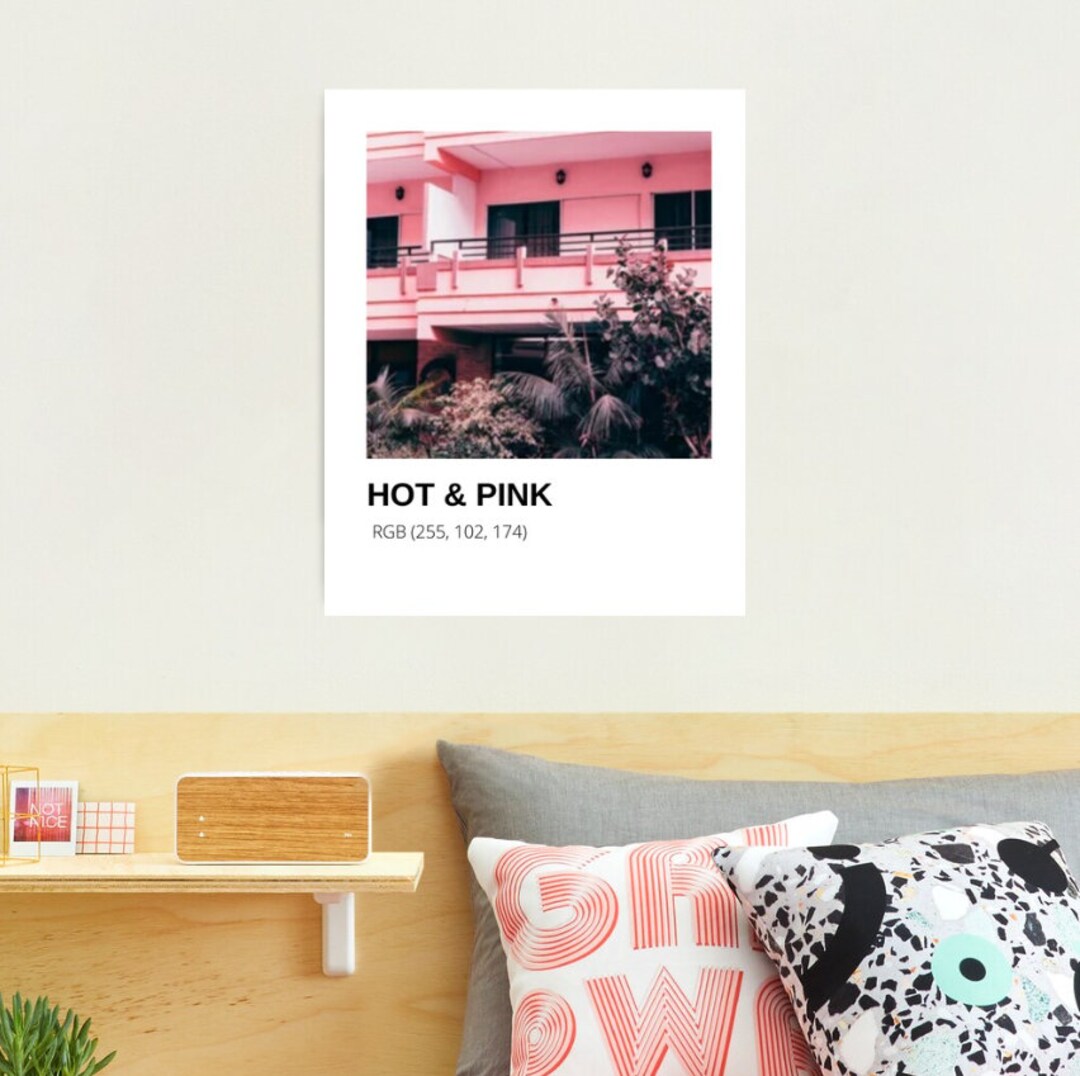 Retro Aesthetic Pink Print - Etsy