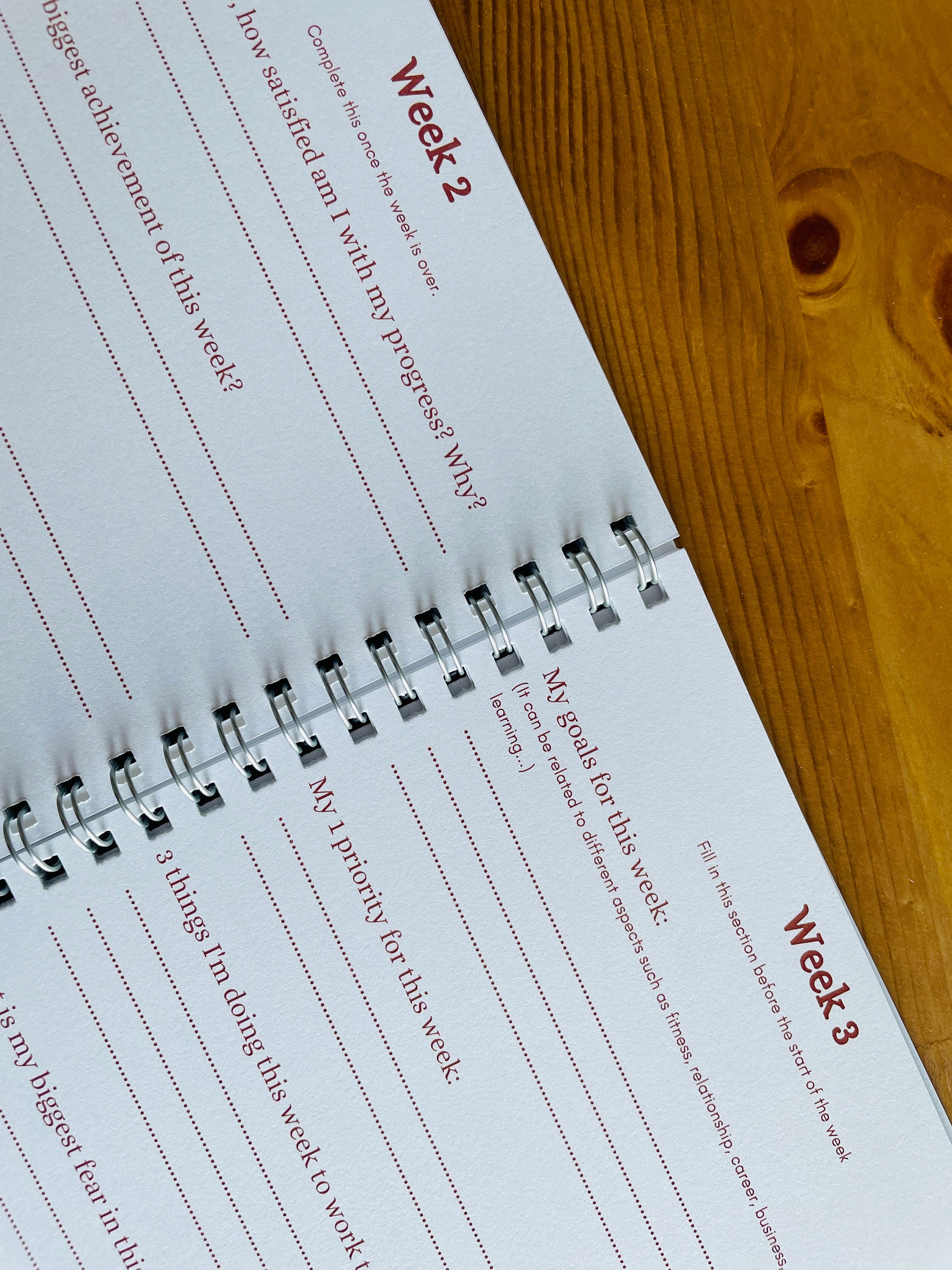 15-week Goal Achievement Journals - Personalised Journals - Etsy