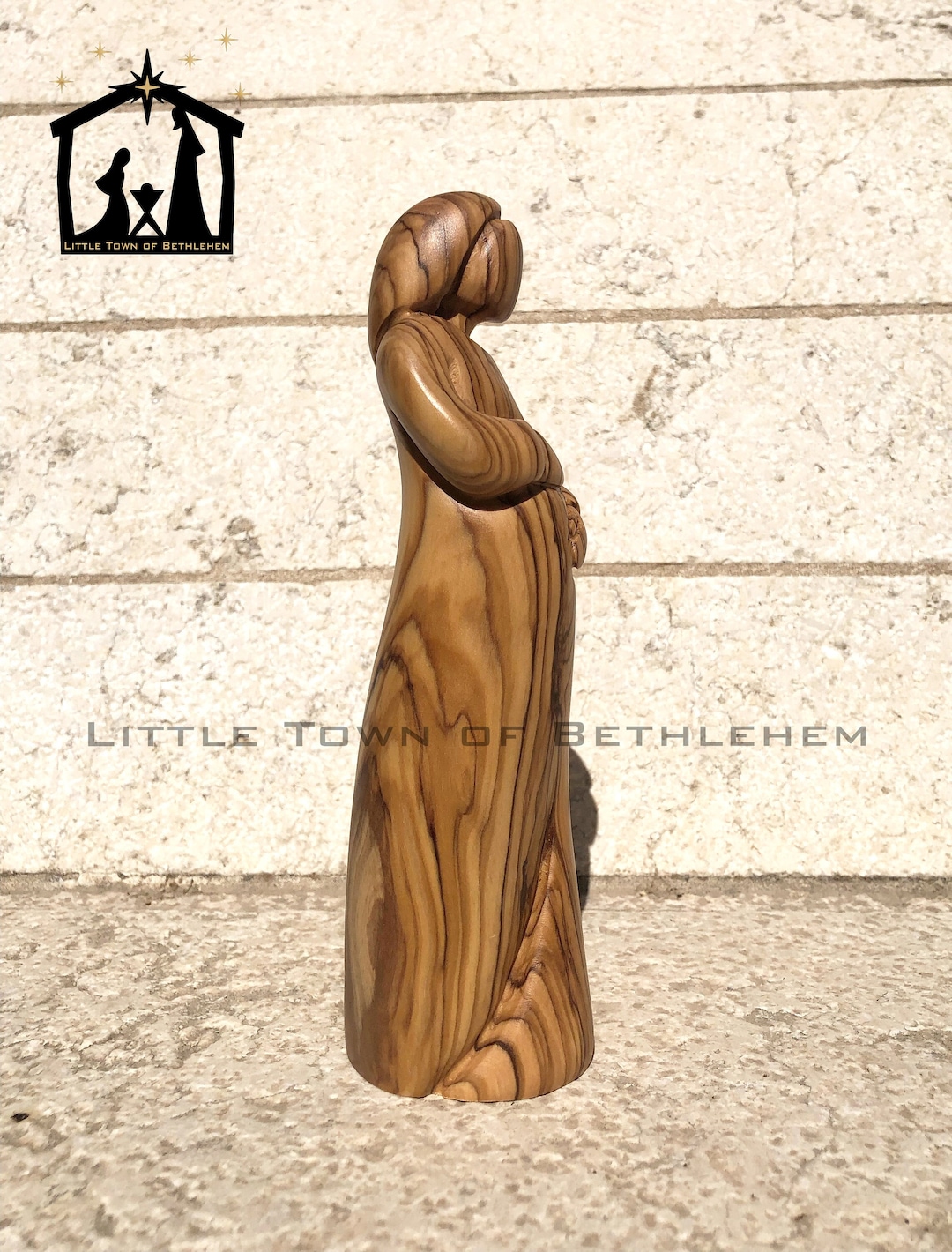 Beautiful Olive Wood Statue for Pregnant Virgin Mary L Our Lady of Hope ...