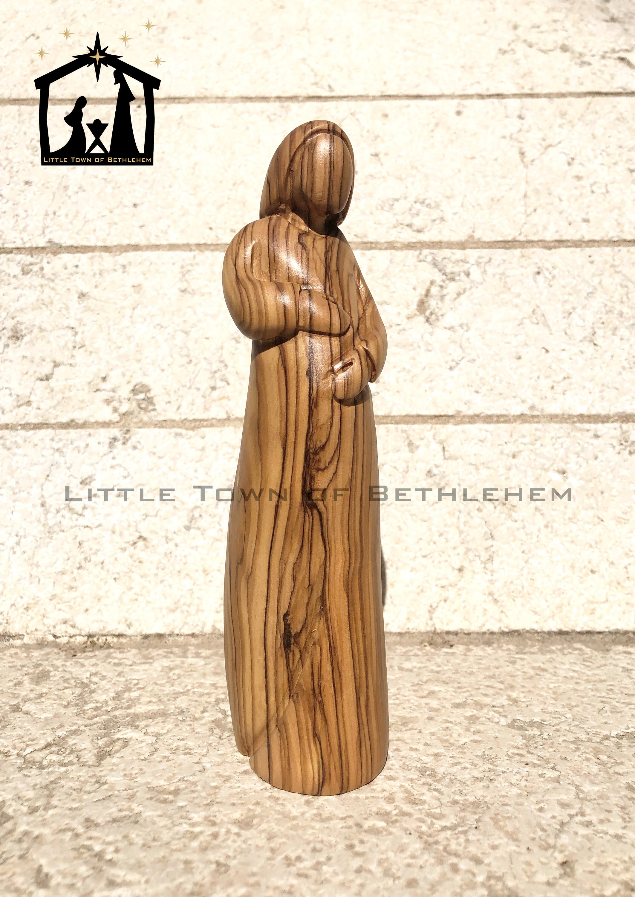 Beautiful Olive Wood Statue for Pregnant Virgin Mary L Our Lady of Hope ...