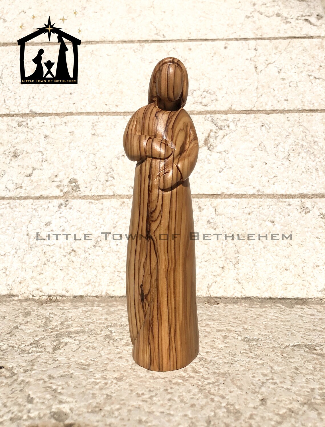 Beautiful Olive Wood Statue for Pregnant Virgin Mary L Our Lady of Hope ...