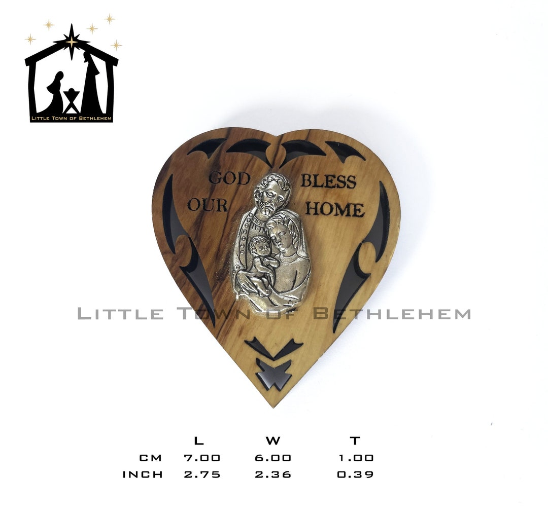 Religious Magnet of the Holy Family Icon Fridge Magnet of a Heart | God ...