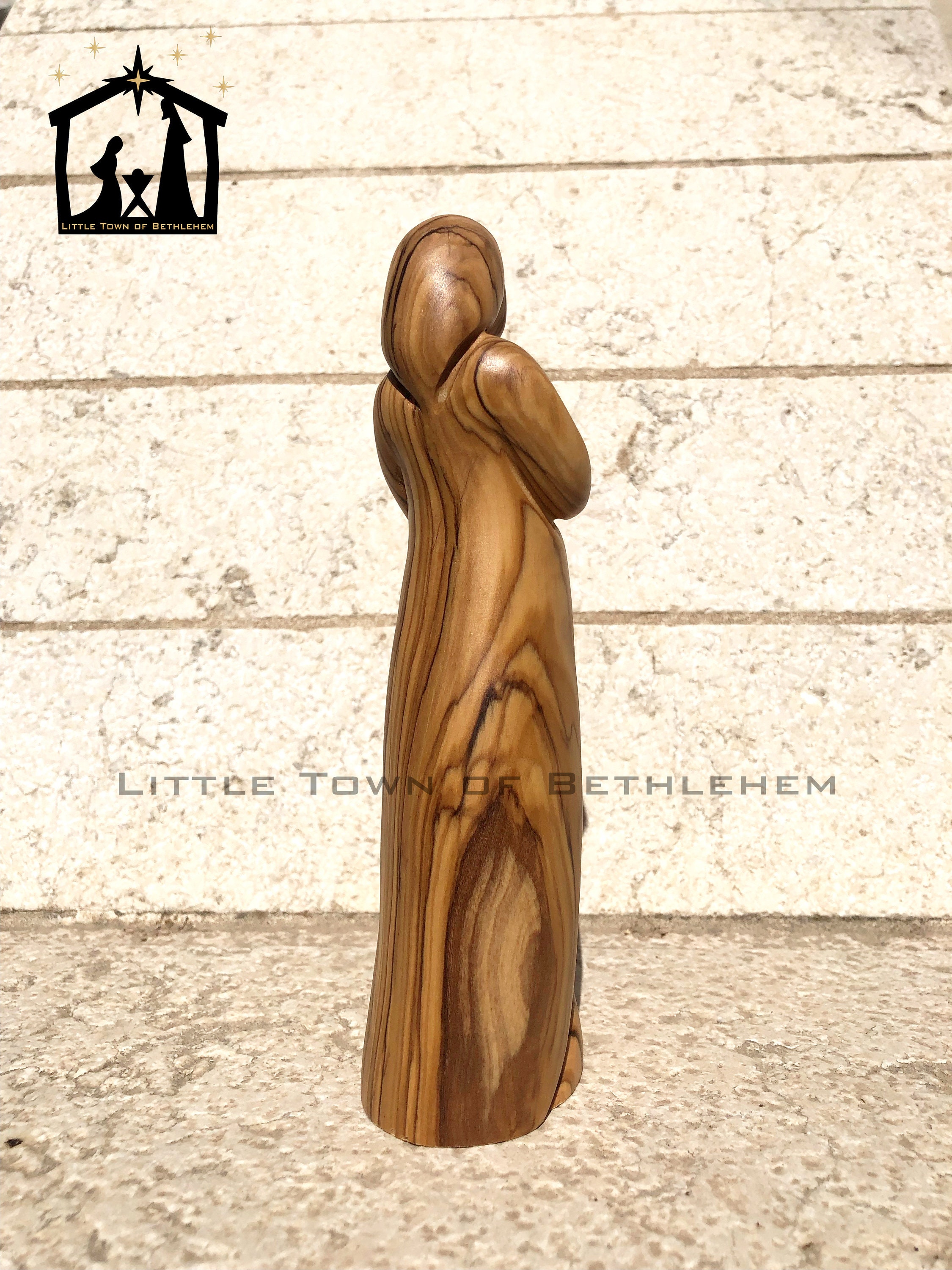 Beautiful Olive Wood Statue for Pregnant Virgin Mary L Our Lady of Hope ...
