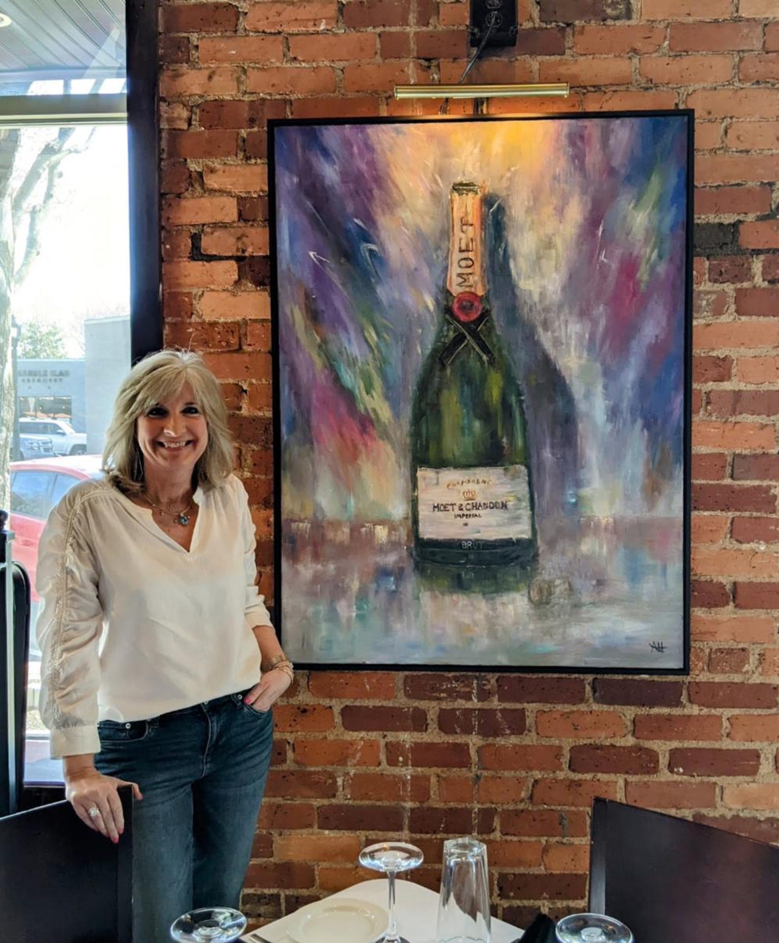 Moet Champagne Oil Painting "cause for Celebration" | Print on Canvas ...