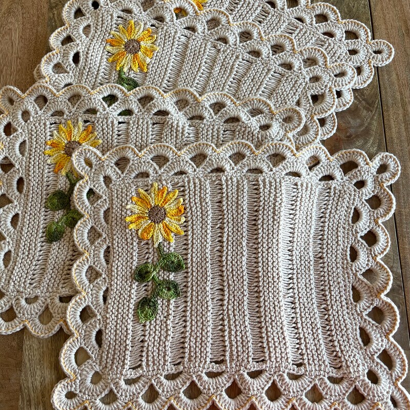 Crochet Place Mat - Etsy