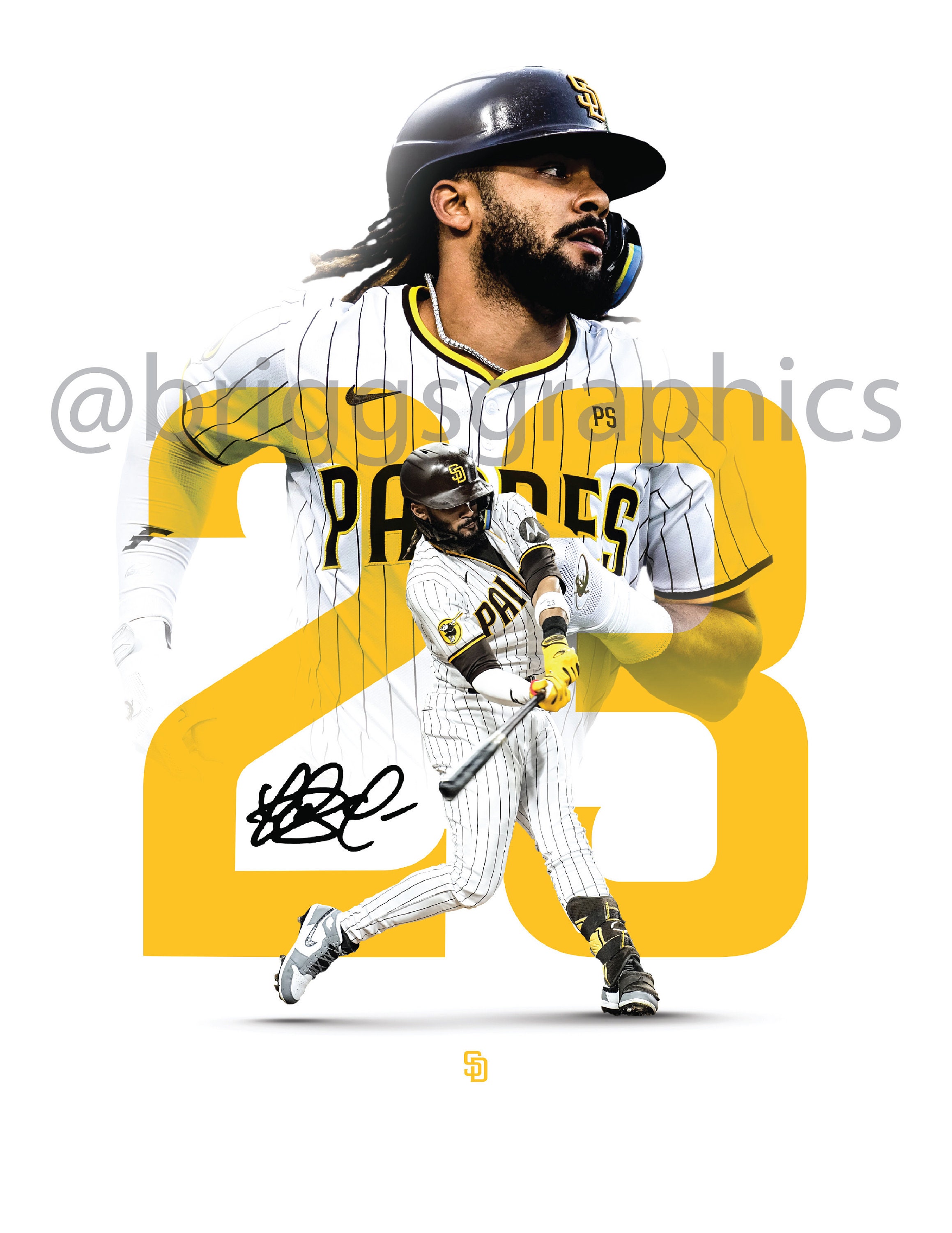 Fernando Tatis Jr. “23” San Diego Padres Baseball Poster/wall Decor ...