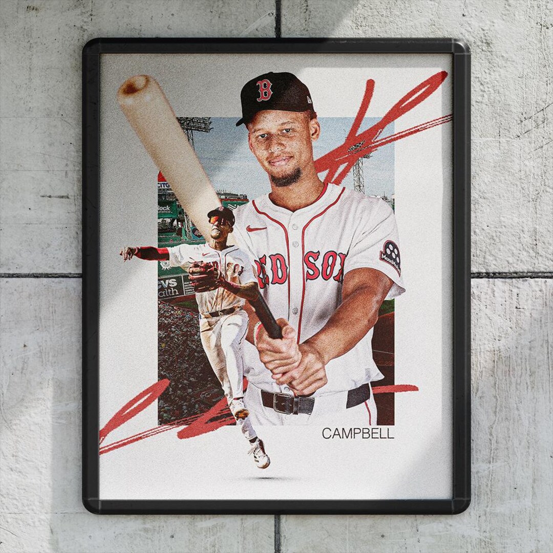 Kristian Campbell Boston Red Sox Baseball Poster/wall Decor/print ...