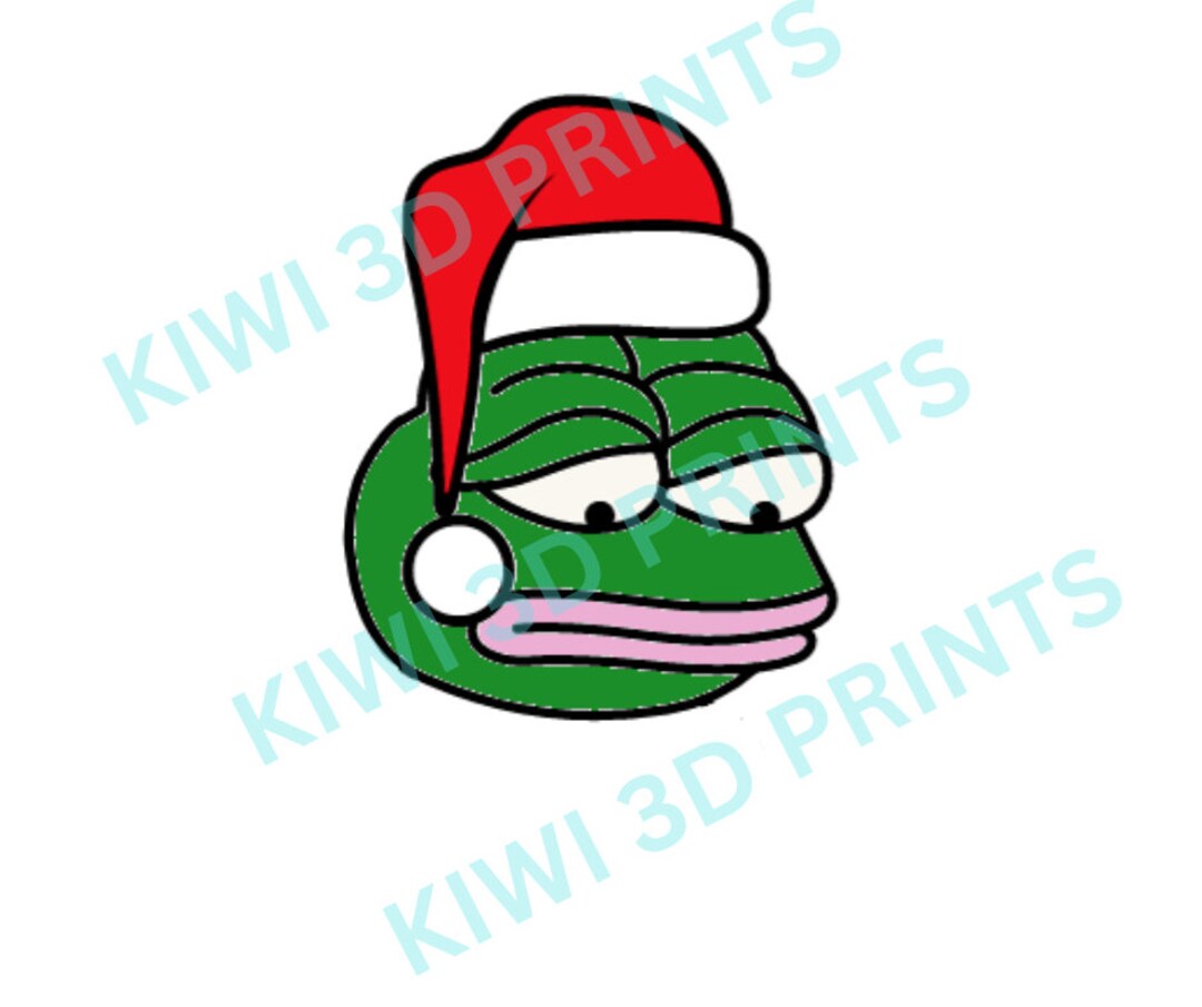 Pepe the Frog Santa Hat Cookie Cutter and Stamp Set - Etsy