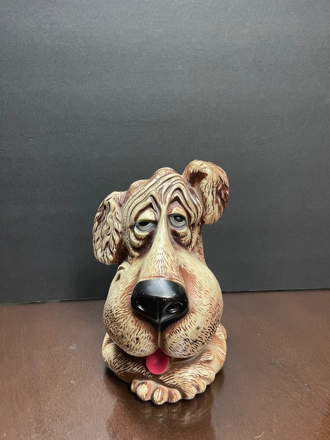 Vintage Plastic Sleepy Old Dog Bank by Huron Products 1972 - Etsy