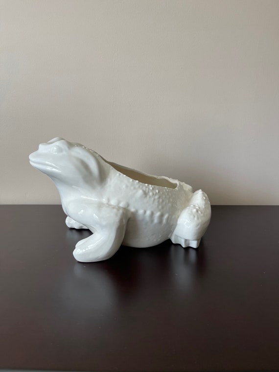 Vintage Large Ceramic Frog Planter Interior or Covered Porch - Etsy