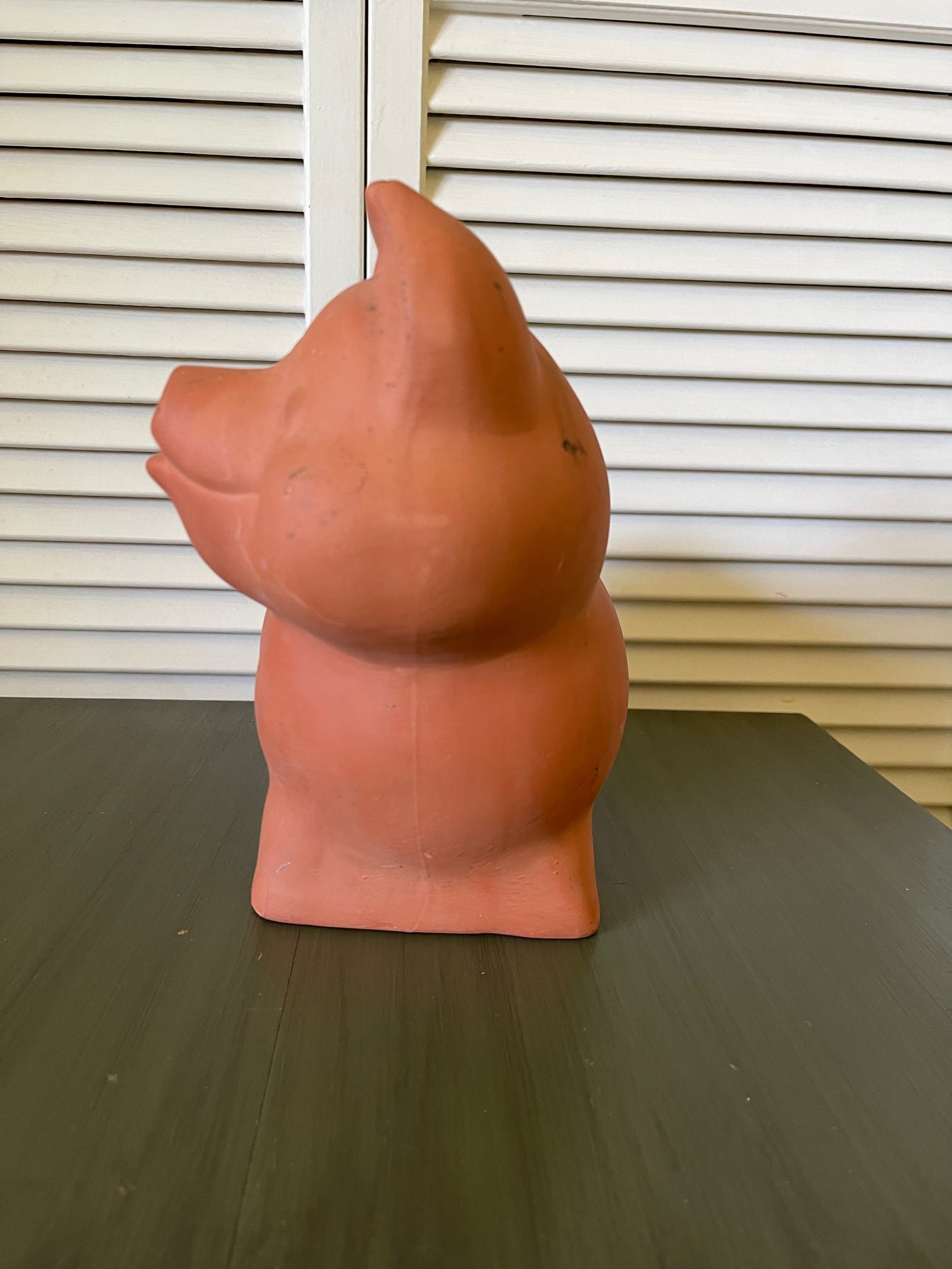 Vintage Terra Cotta Pig Planter Pig Shaped Garden and Porch - Etsy