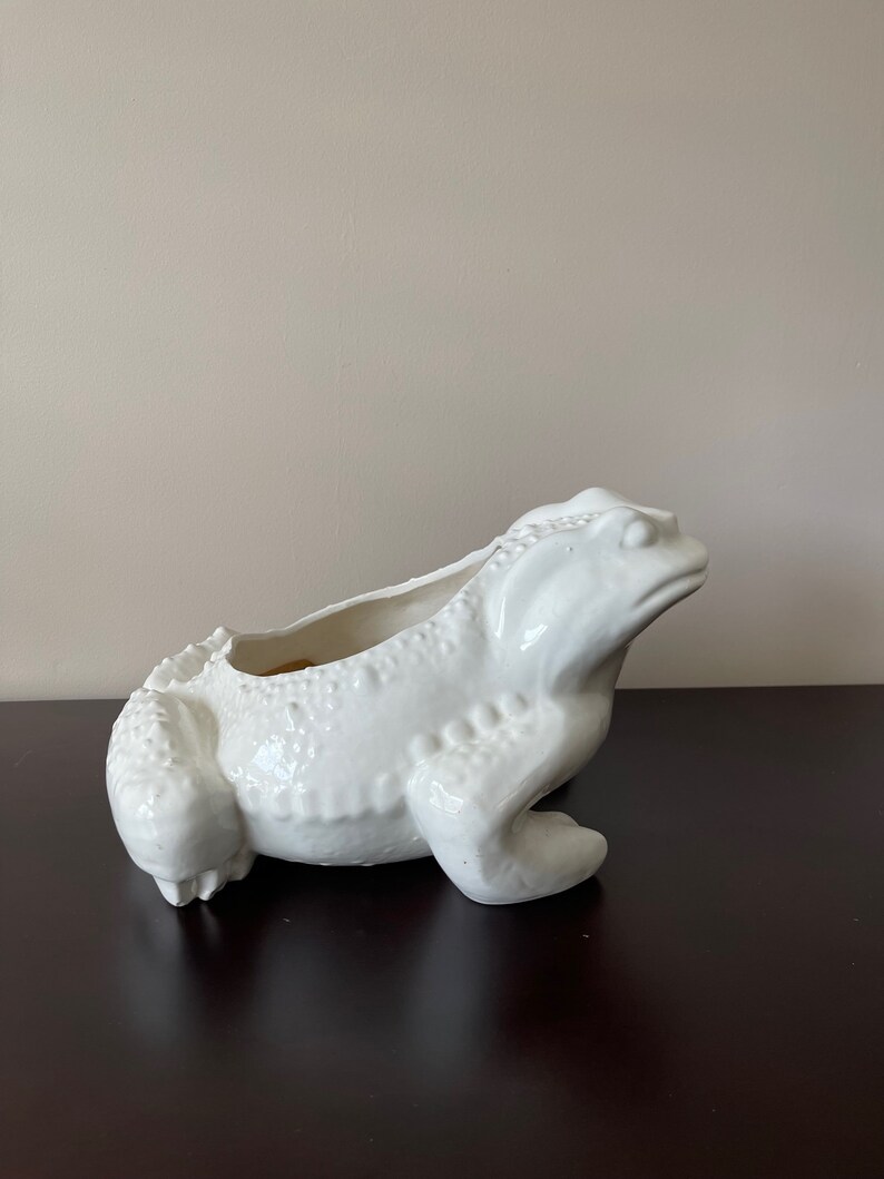 Vintage Large Ceramic Frog Planter Interior or Covered Porch - Etsy