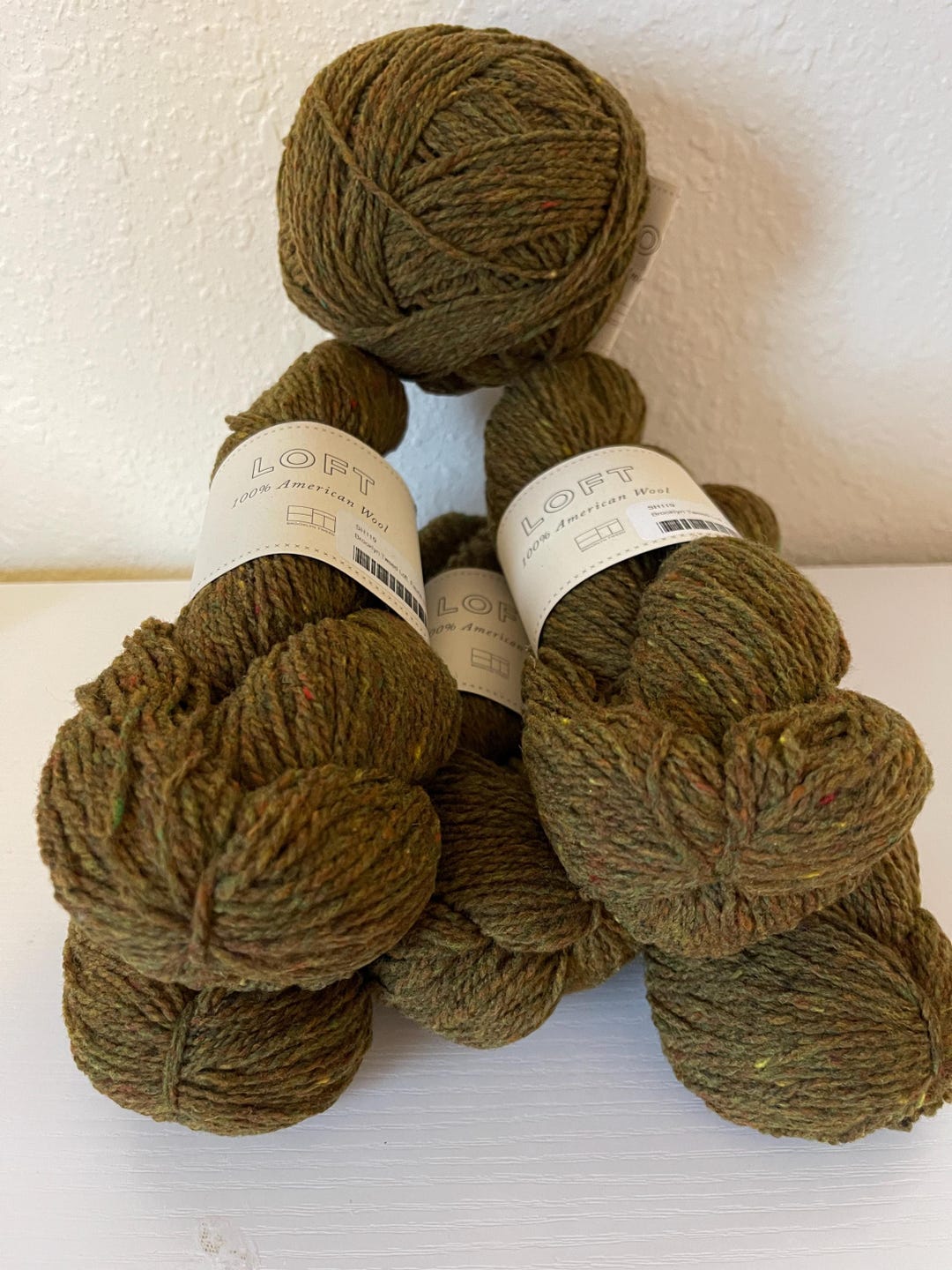 100% Wool Yarn, Brooklyn Tweed, Loft Brand, Brown Color With ...