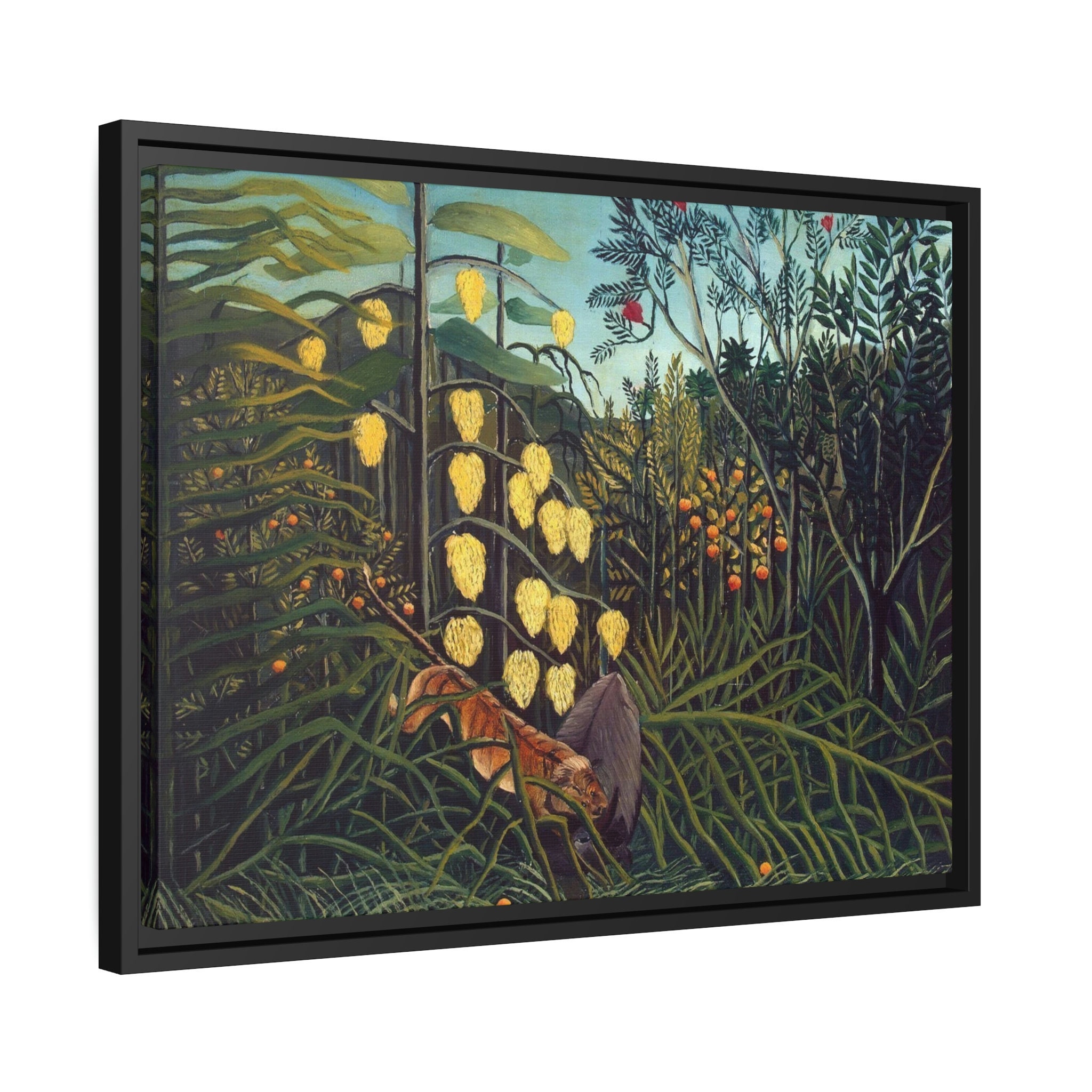 Henri Rousseau Fight Between Tiger and Buffalo Canvas Wall - Etsy
