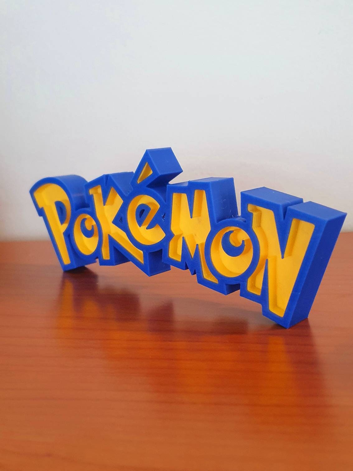 3D Printed Pokemon Logo, Desk Plaque, Gamer Streamer Gift Idea - Etsy