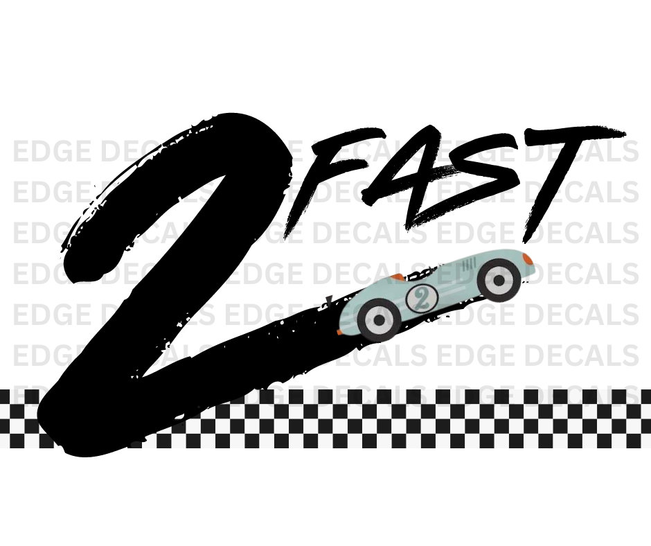 Two Fast Birthday PNG - Etsy