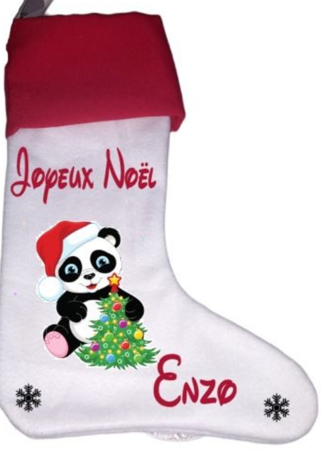 Personalized White Polar Panda Christmas Boot - Etsy