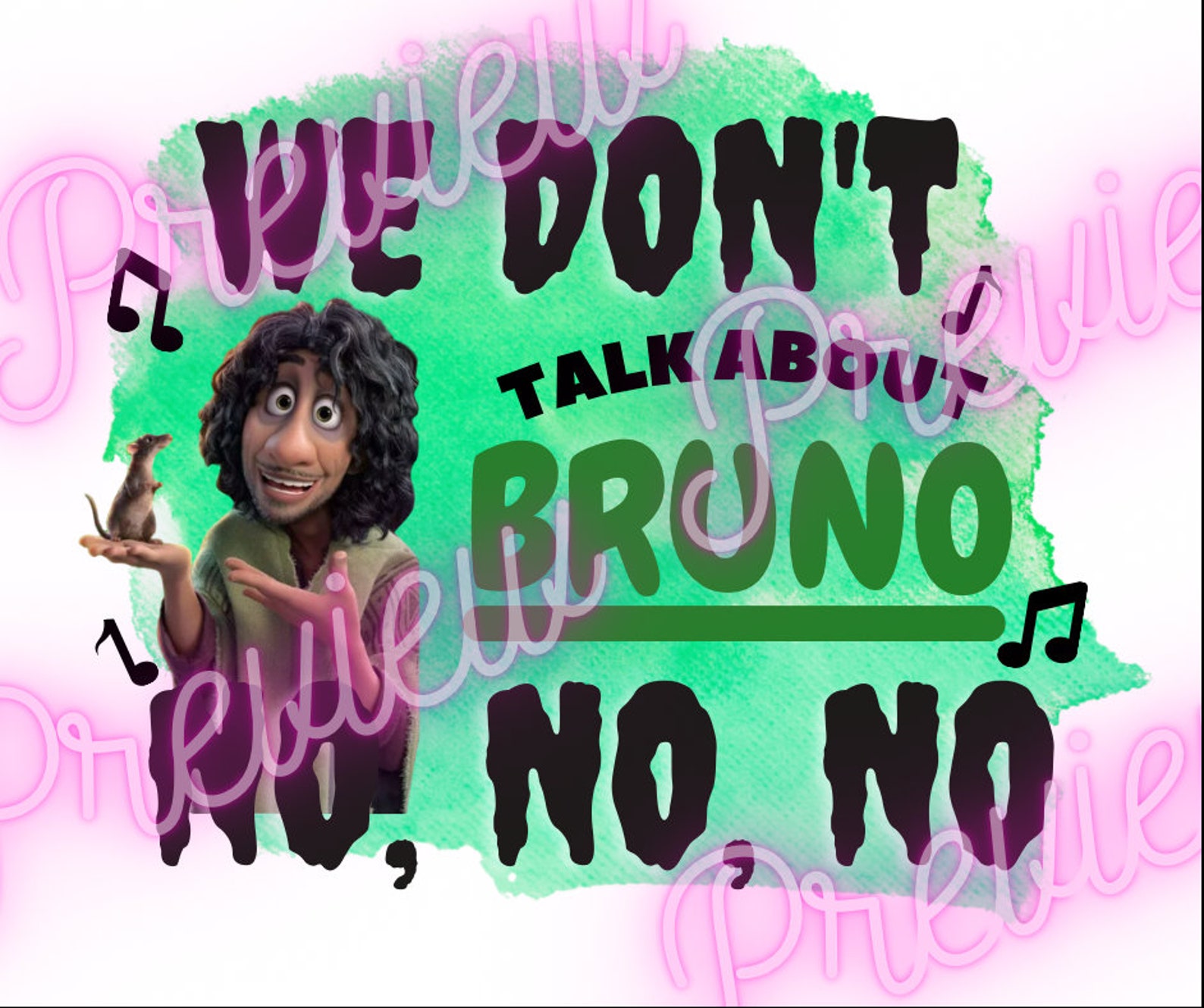 We Dont Talk About Bruno No, No, No-sublimation Encanto Png Madrigal - Etsy