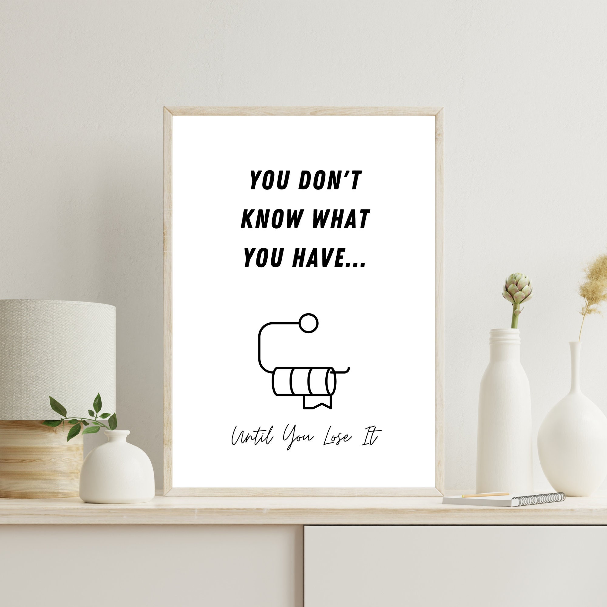 Toilet Poster Toilet Humor Toilet Room Wall Art Bathroom Decoration ...