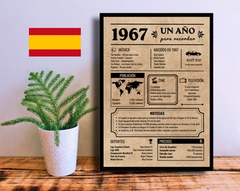 Spanish Birthday Poster 1946 Printable Newspaper / Sign - Etsy