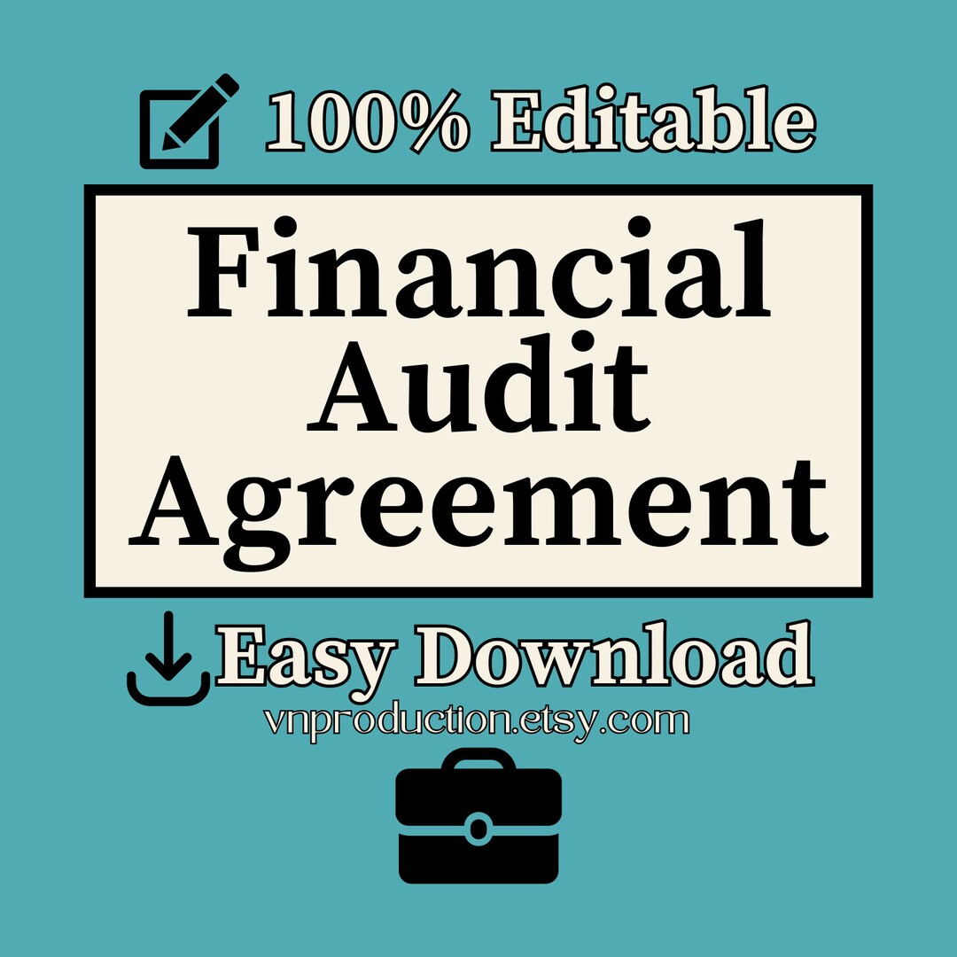 Financial Audit Services Agreement: Customizable Word Document (A4) - Etsy