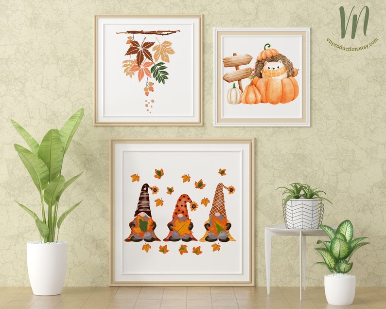 AUTUMN Digital Prints 10 Prints FALL GALLERY Red Yellow - Etsy
