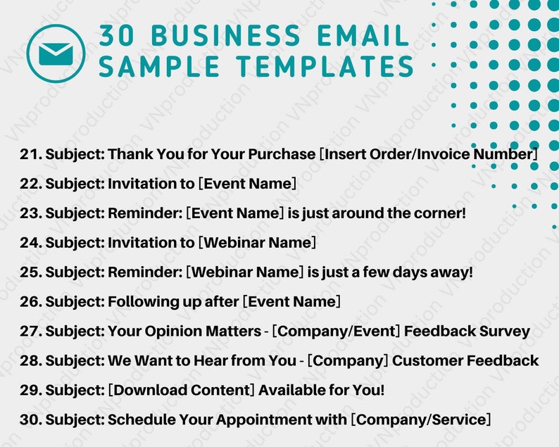 30 Business Email Sample Templates for Corporate Businesses, Instant ...