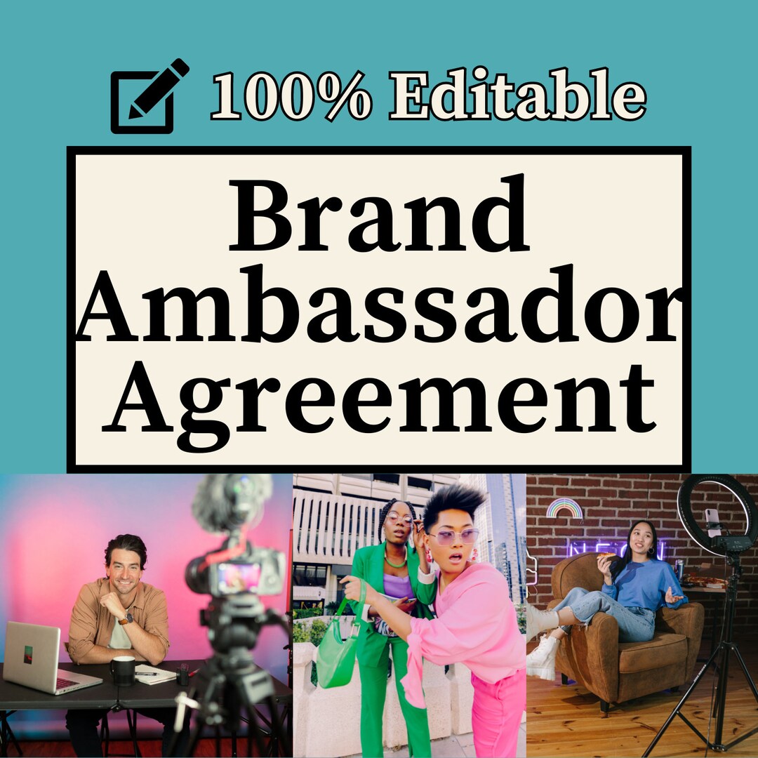 Fully Editable Brand Ambassador Agreement to Grow Your Business ...