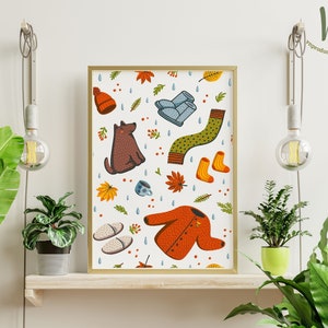 AUTUMN Digital Prints 10 Prints FALL GALLERY Red Yellow - Etsy