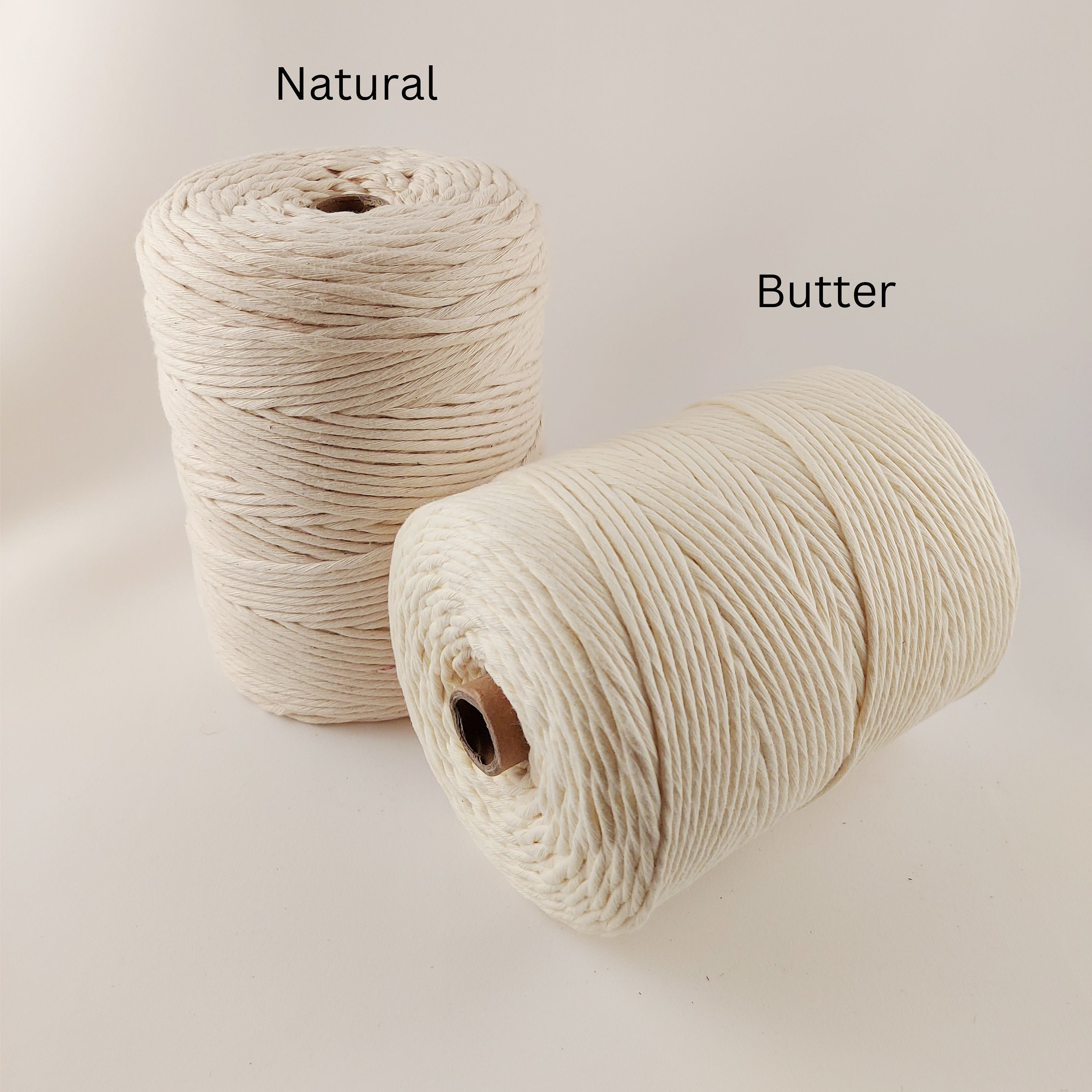 3mm Single Strand Twisted 100% Cotton String for Macrame and Weaving ...