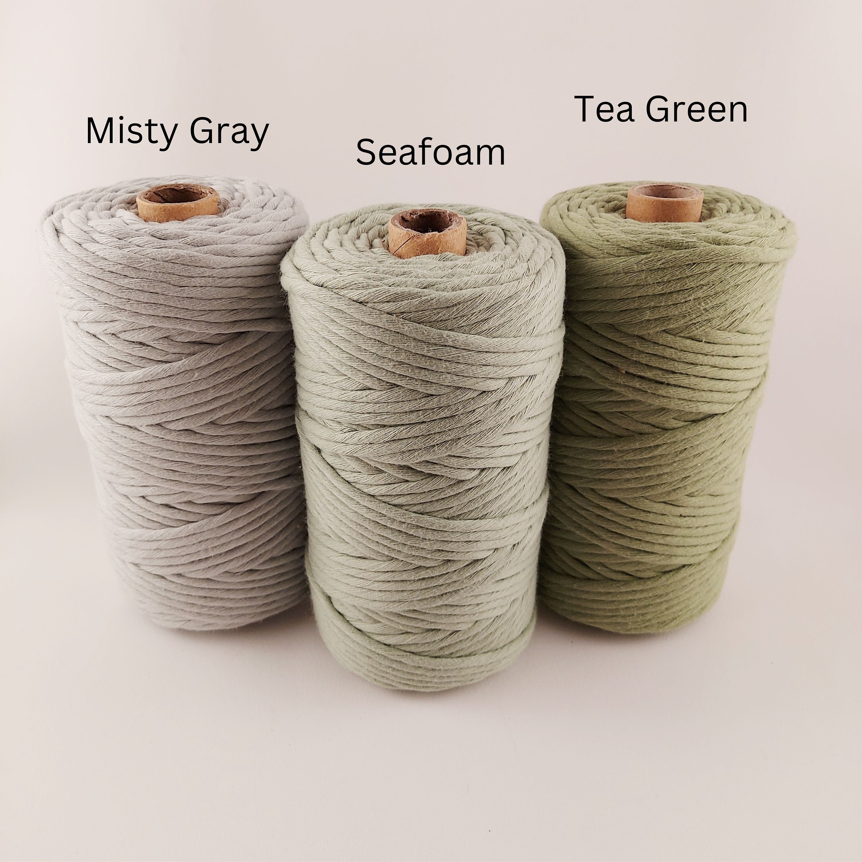 4mm Single Strand Twisted 100% Cotton String for Macrame and Weaving ...
