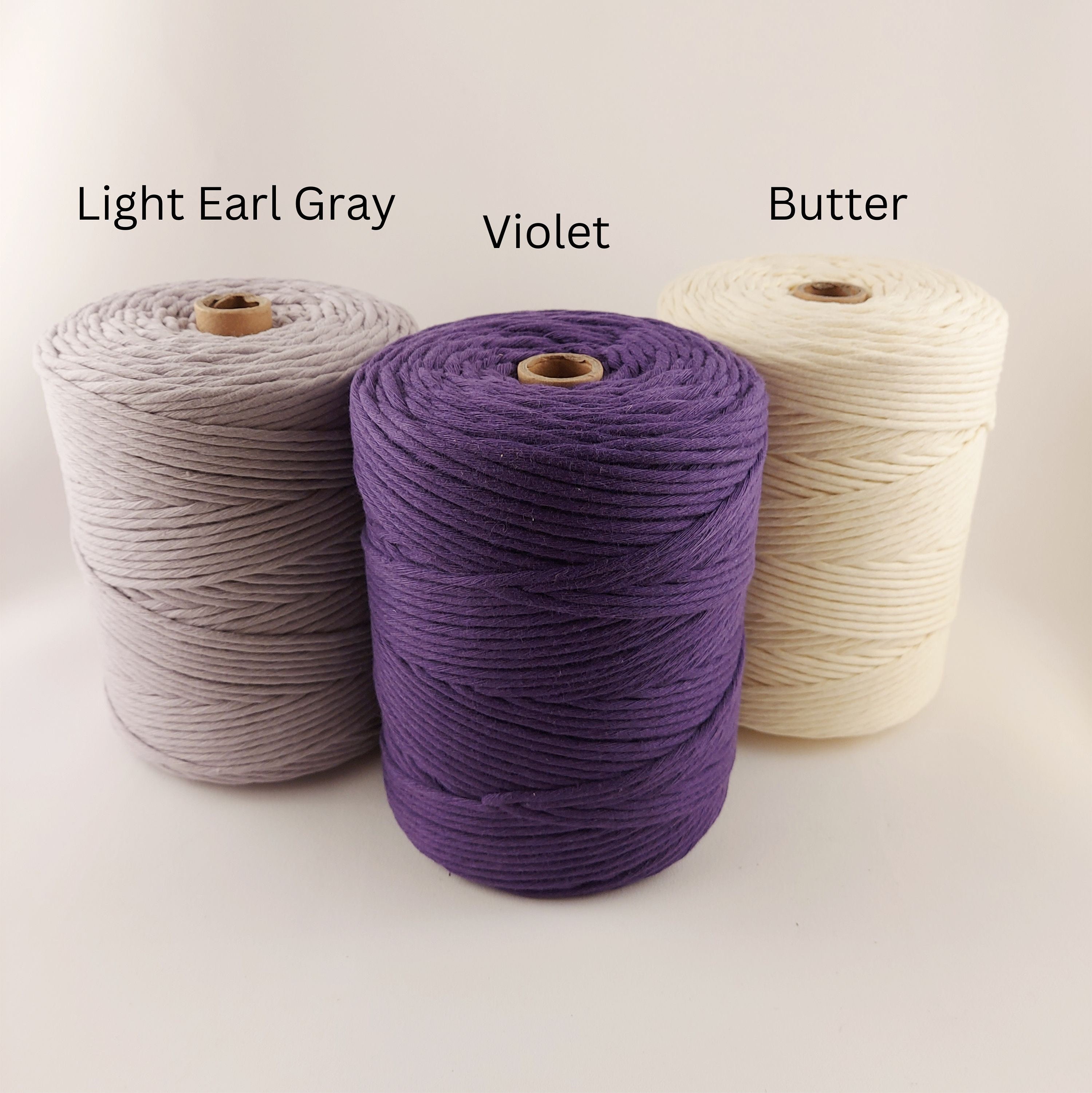 3mm Single Strand Twisted 100% Cotton String for Macrame and Weaving ...