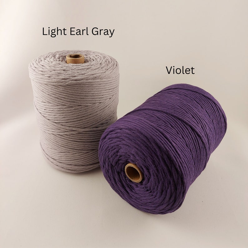 3mm Single Strand Twisted 100% Cotton String for Macrame and Weaving ...