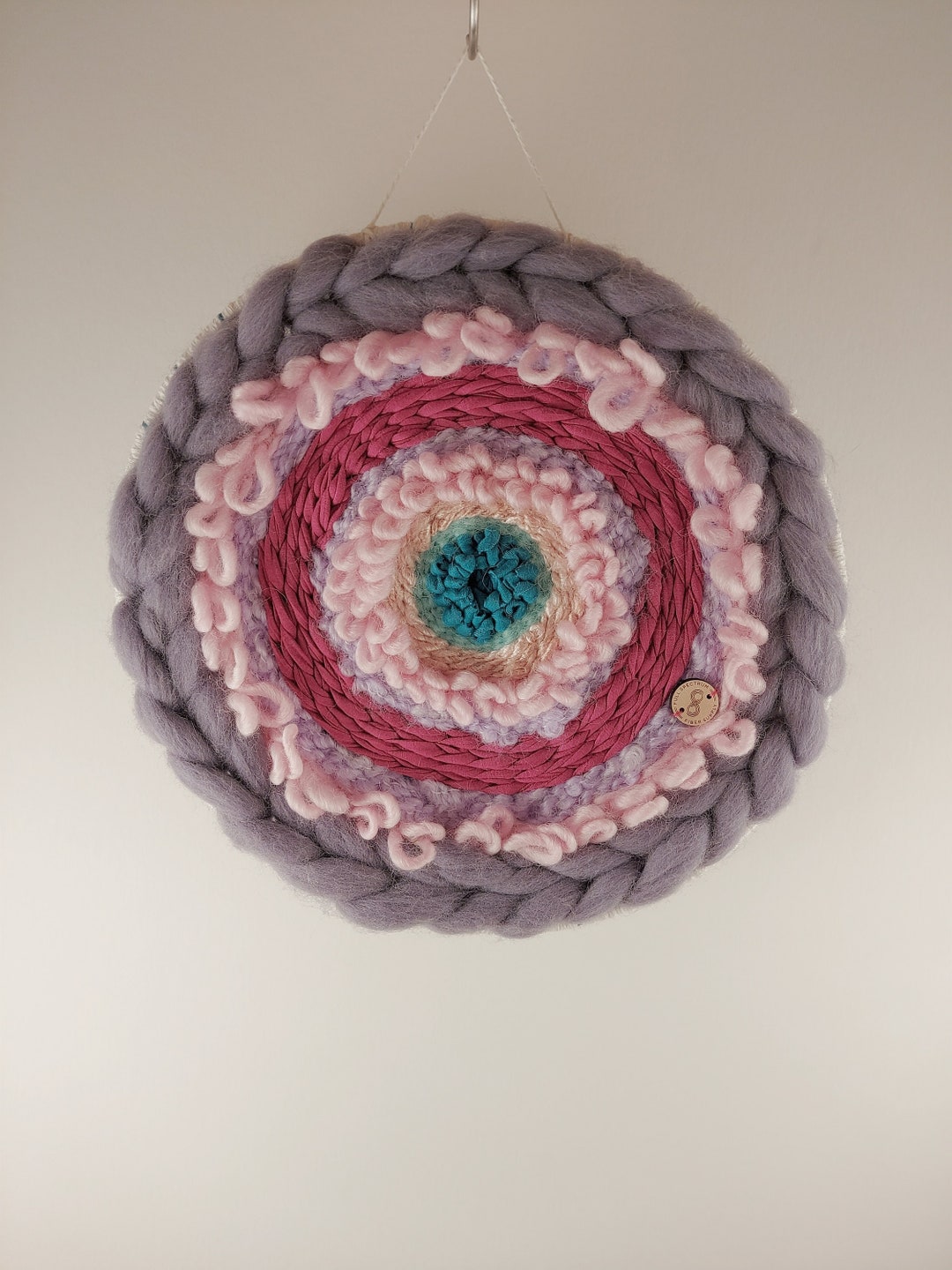 Pink Portal Circular Weaved Wall Hanging - Etsy