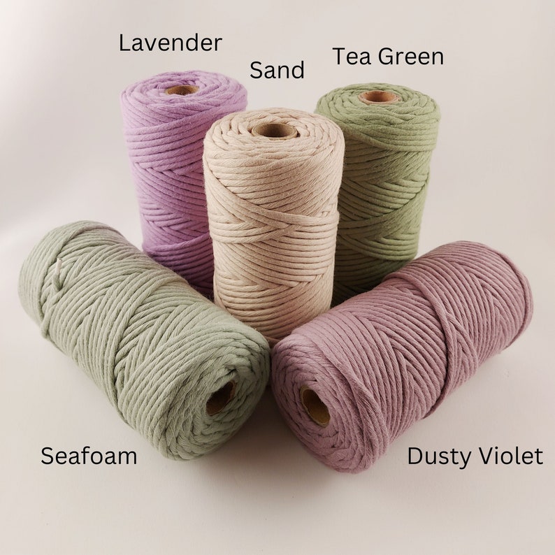 3mm Single Strand Twisted 100% Cotton String for Macrame and Weaving ...