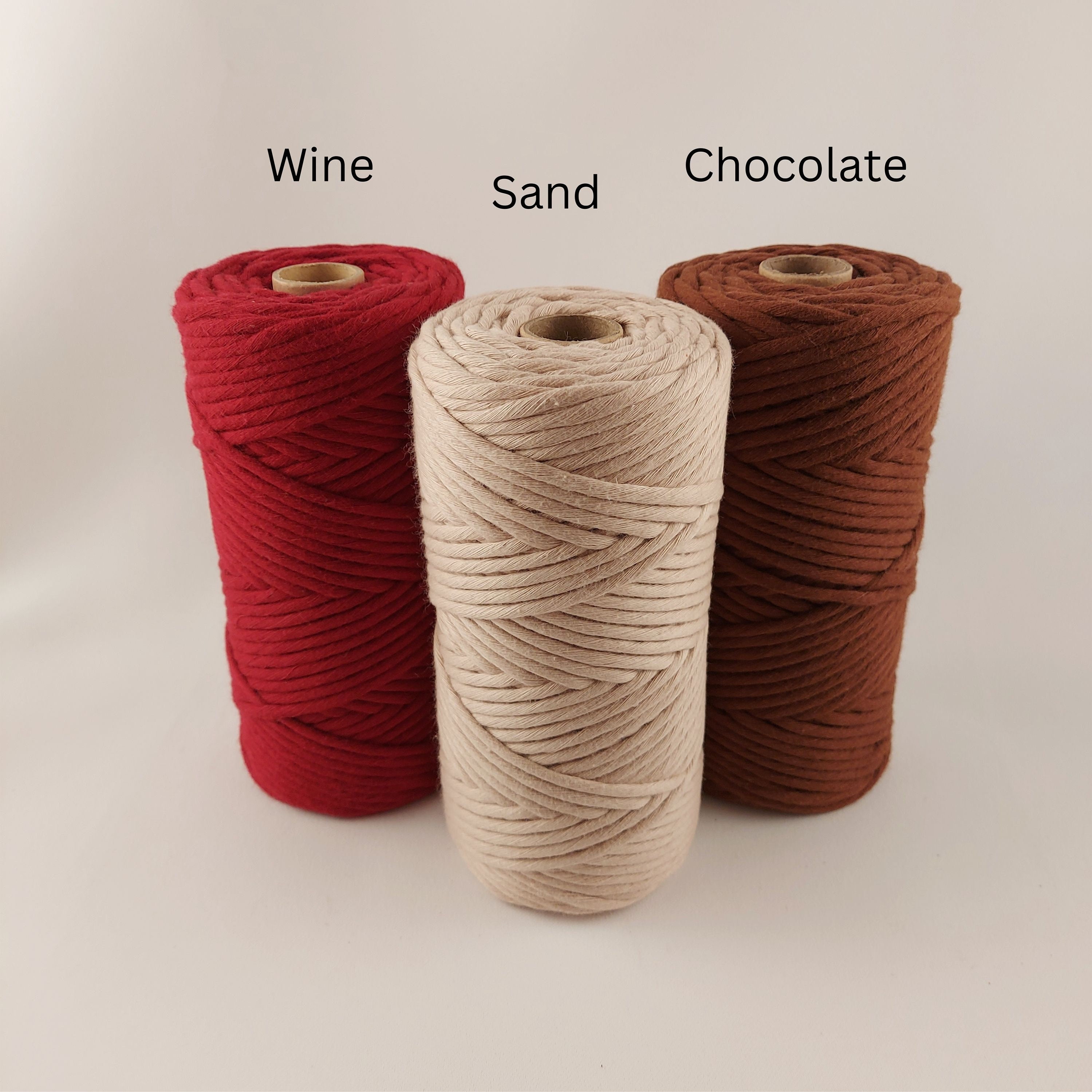 3mm Single Strand Twisted 100% Cotton String for Macrame and Weaving ...