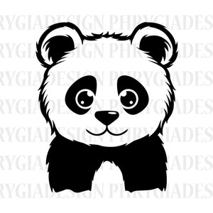 Cute Panda Svg , Panda Svg , Cute Animal Svg , Baby Panda Svg , Animal ...