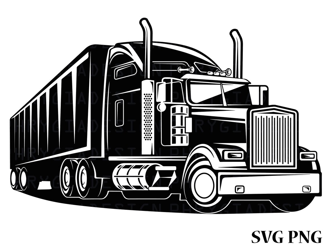 Truck Svg Png Truck Clipart Trucker Svg Truck Driver Svg - Etsy