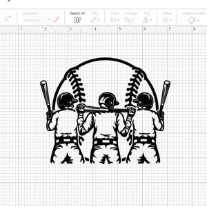 3 Baseball Player Svg Png , Personalized Name Svg , Baseball Cutfile ...