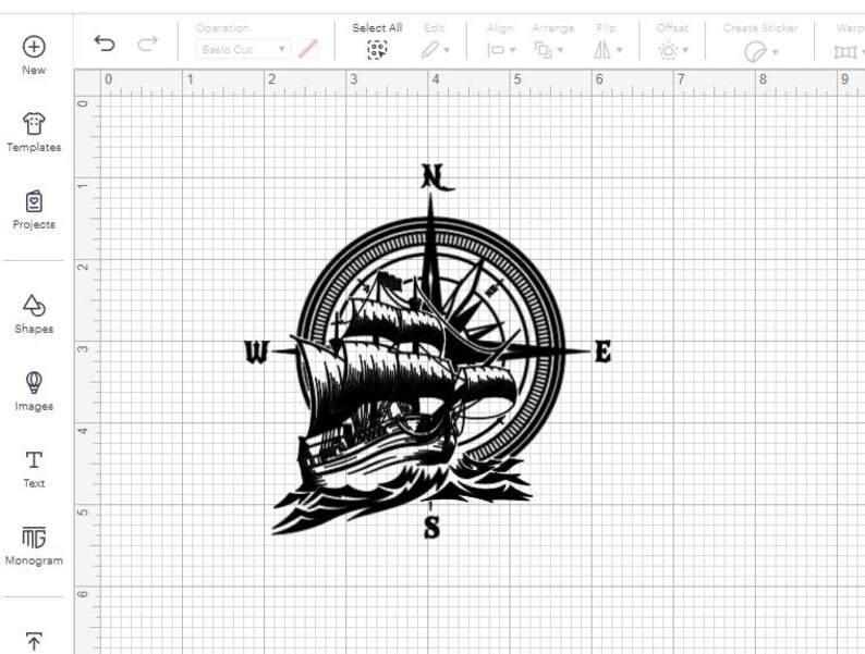 Ship Compass Svg , Ship Svg , Boat Svg , Compass Svg , Nautical Svg ...