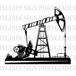 Oil Rig Svg , Oil Derrick Svg , Oil Field Svg , Oil Pump Svg , Oil ...