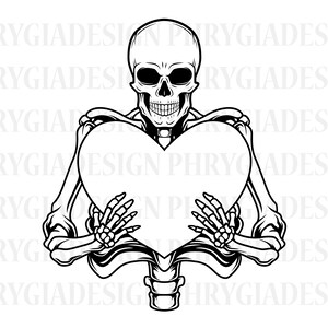 Skeleton Hands Holding Heart Svg , Skeleton Svg , Skull Svg , Heart Svg ...