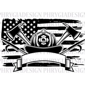 US Fire Fighter Tools Svg , US Fireman Svg , Firefighter Tools Svg , Us ...
