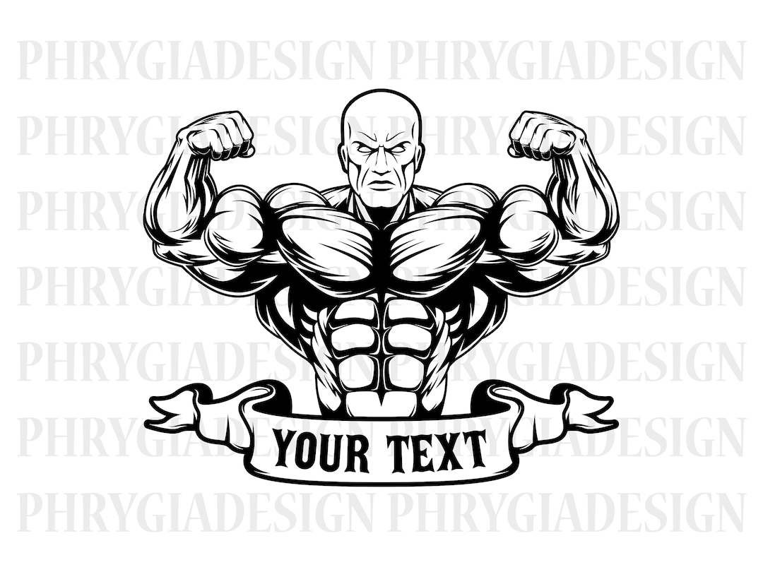 Bodybuilder Svg , Gym Svg , Muscle Man Svg , Bodybuilding Svg ...