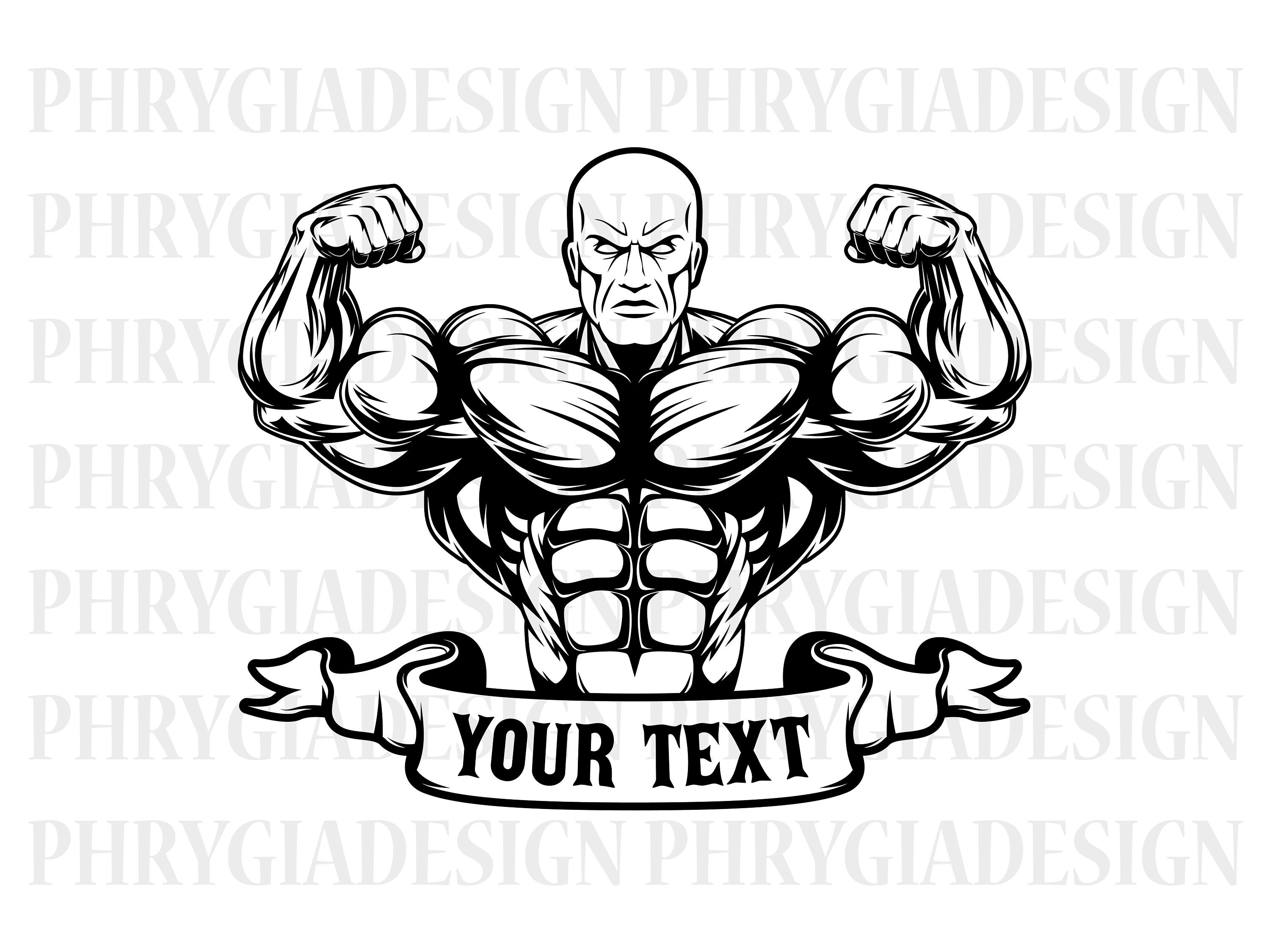 Bodybuilder Svg , Gym Svg , Muscle Man Svg , Bodybuilding Svg ...