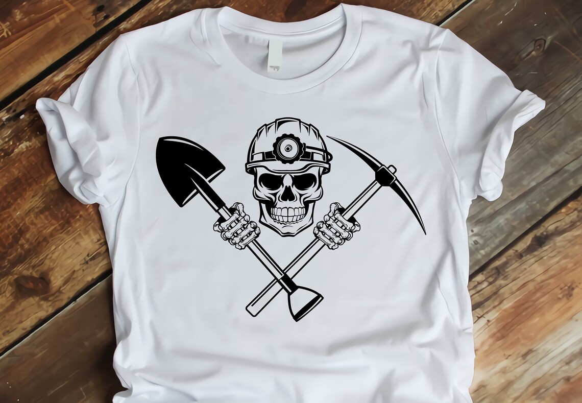 Coal Miner Skull Svg Png Mining Skull Svg Skull Svg - Etsy