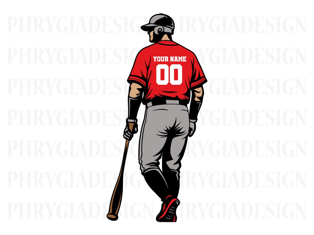 Baseball Player Svg , Personalized Name Svg , Baseball Dad Svg ...