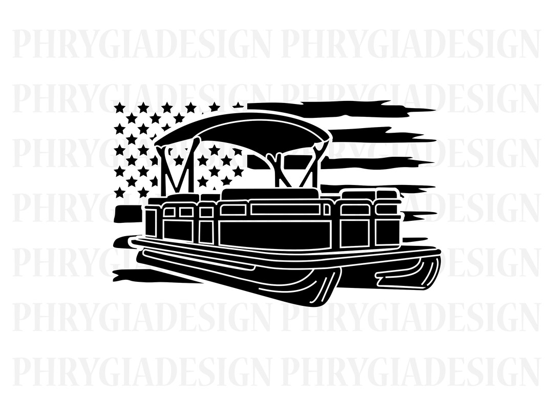 US Pontoon Boat Svg , Pontoon Boat Svg , Pontoon Boat Png , Pontoon ...
